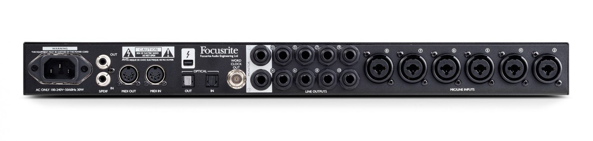 Focusrite Clarett 8Pre Thunderbolt | Sinamex Recording Store