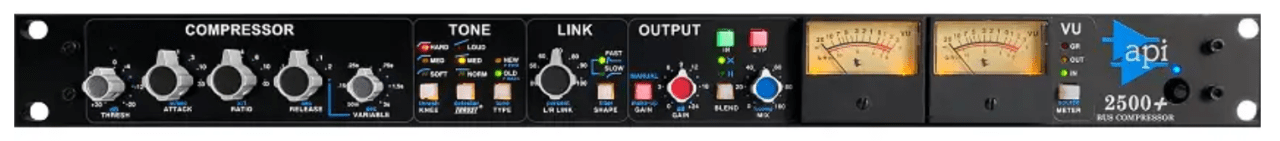 API 2500+ Stereo Bus Compressor | Sinamex Recording Store